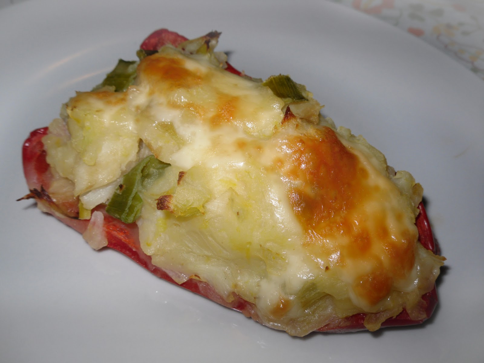 Petiscos & Companhia: Pimentos Recheados com Puré e Bacalhau