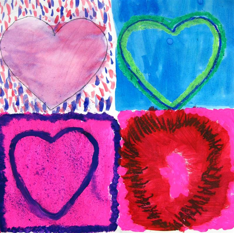 Open Window School Art: Jim Dine Valentine!