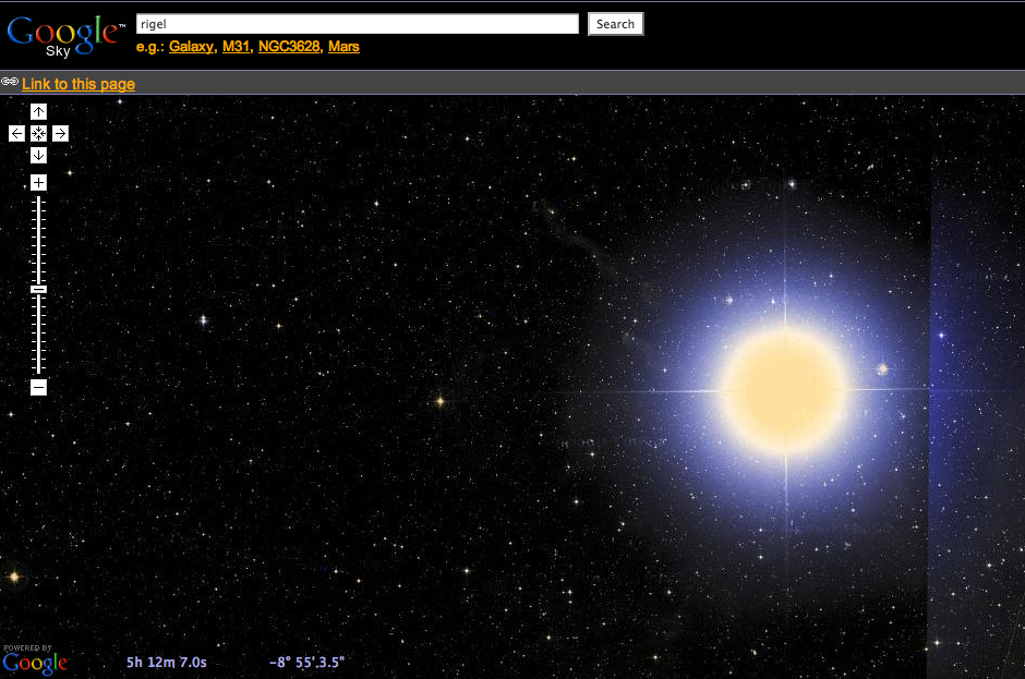Googlab: [Maps] Una finestra sull'universo con Google Sky