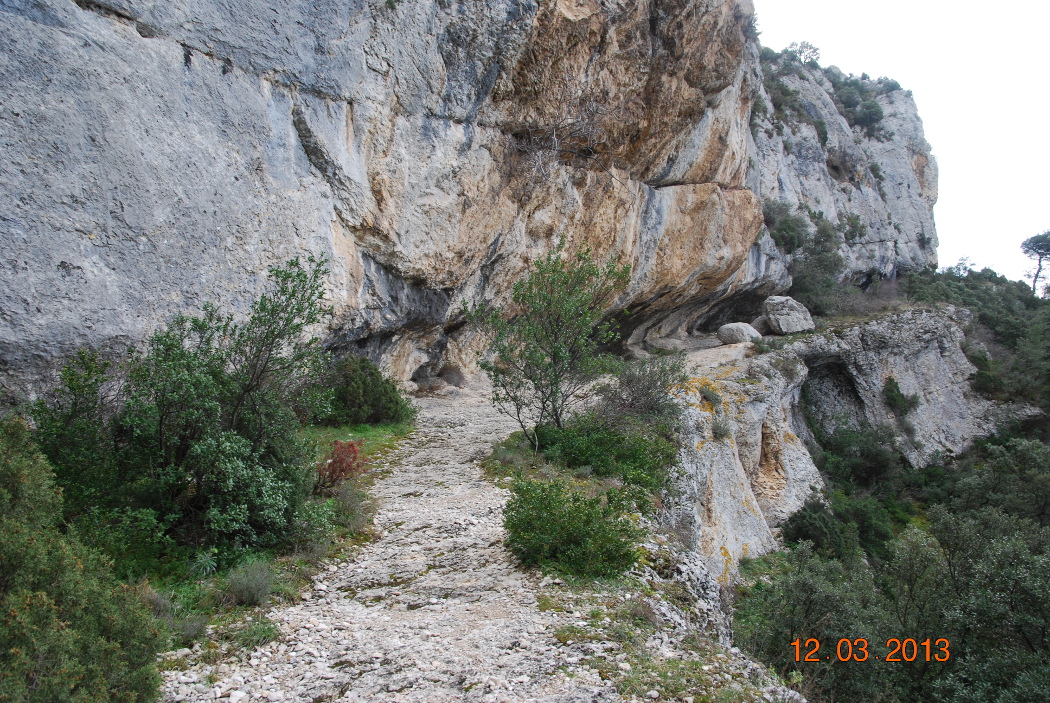 lesdanjean: Gorge de Badarel rochers de Baude 12 mars 2013
