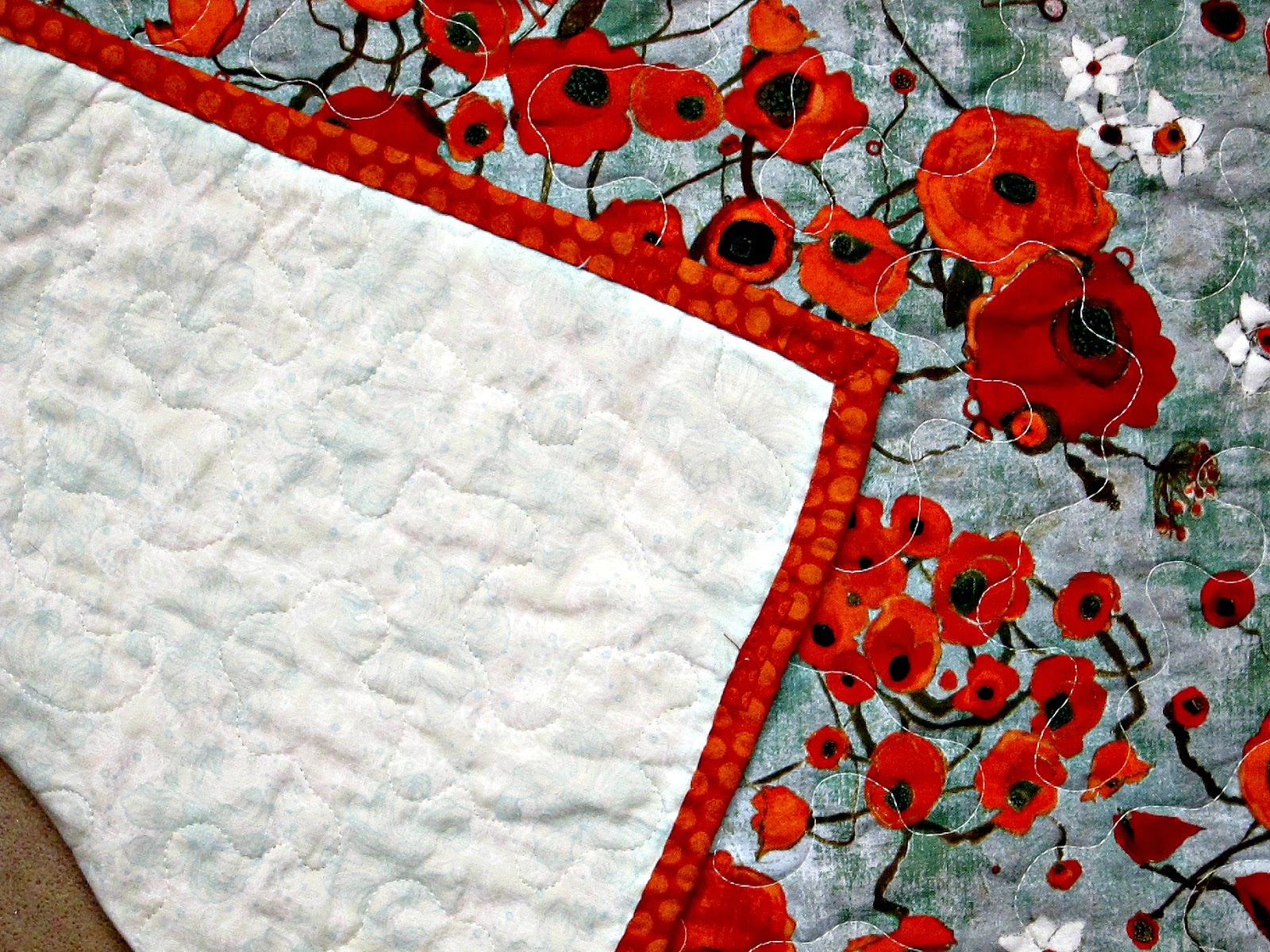 The Quilting Violinist: A Poppy Quilt