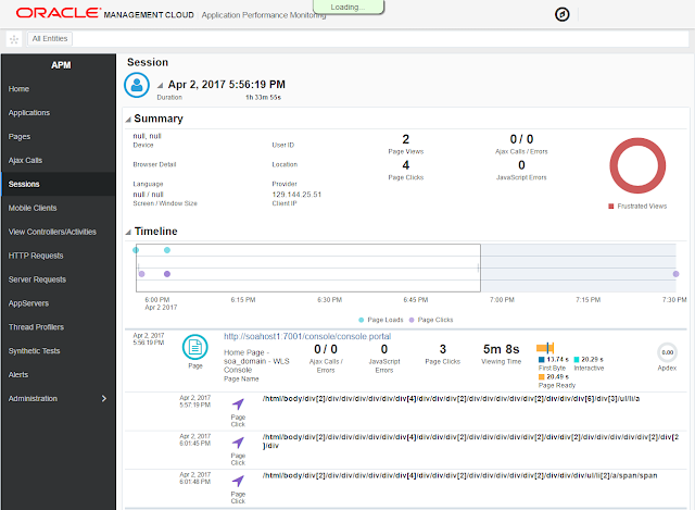 Raastech Blog: Overview of Oracle APM Cloud Service features