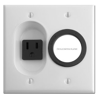 Kyle Switch Plates: Recessed Power Outlets + HDMI Ports for Flat Screen ...