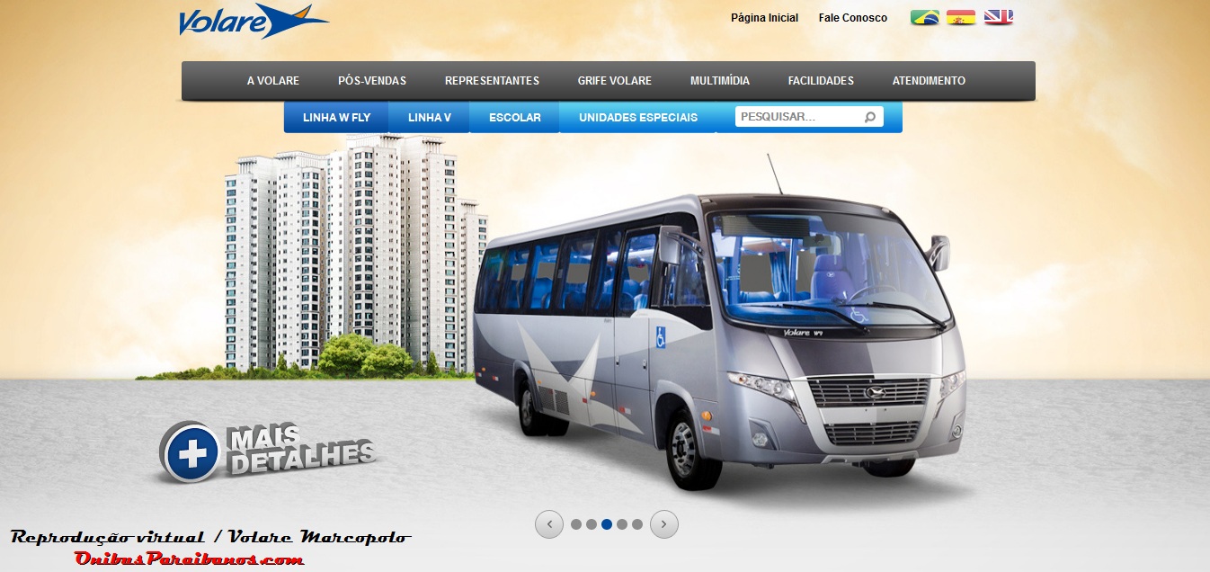 Volare lança novo website com foco nos clientes - Ônibus & Transporte