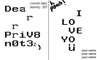 r private notes 2011: A private note