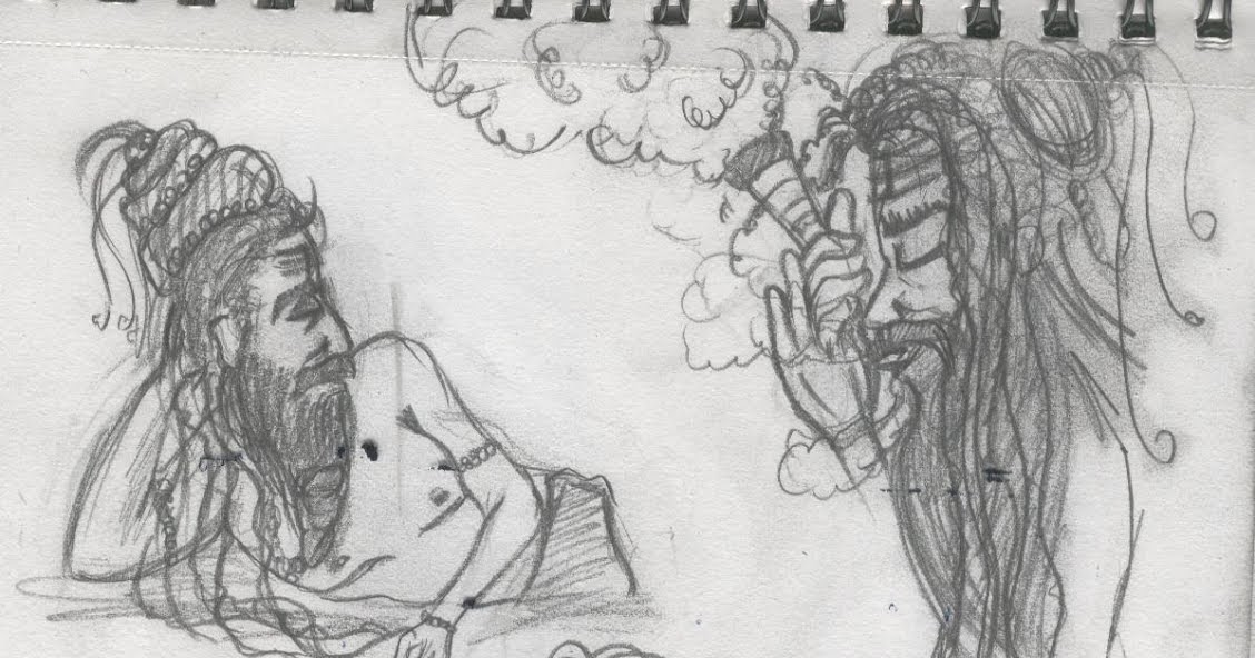 Art & Design | Abhishek Mudgal: Aghori baba Sketch Design