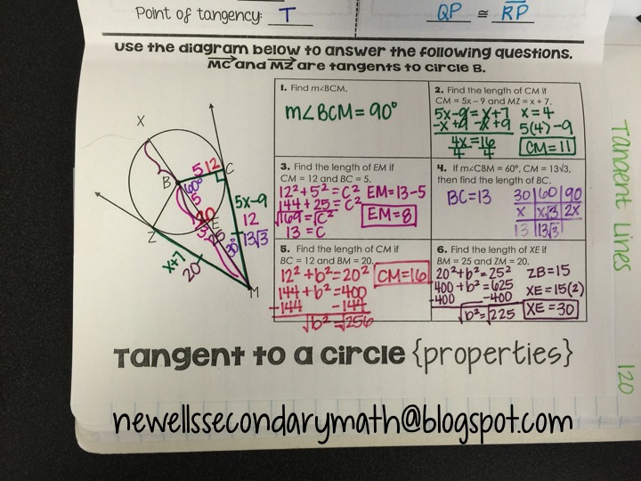 Circle Basics Unit (Part 1) | Mrs. Newell's Math