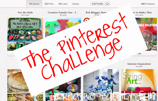Weekends: The Pinterest Challenge - Creative Family Fun