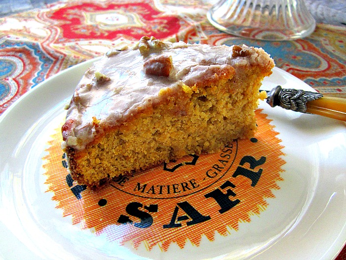 Butternut Squash Cake w/ Cinnamon Glaze