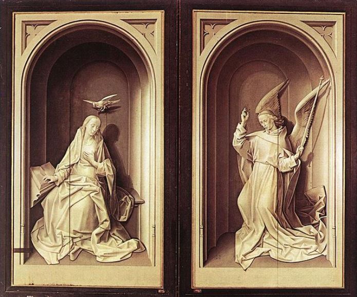 The Auction Augur: Grisaille annunciation
