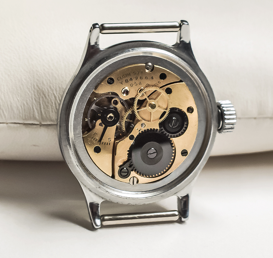 casablancawatch.com: WW2 ELGiN RARE TRUE 24-HOUR DiAL PiLOT'S WATCH $885