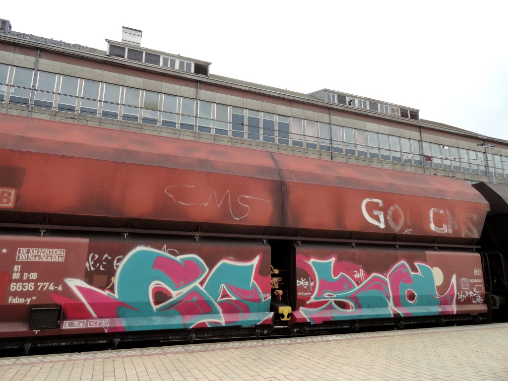 Freight graffiti Art on Train