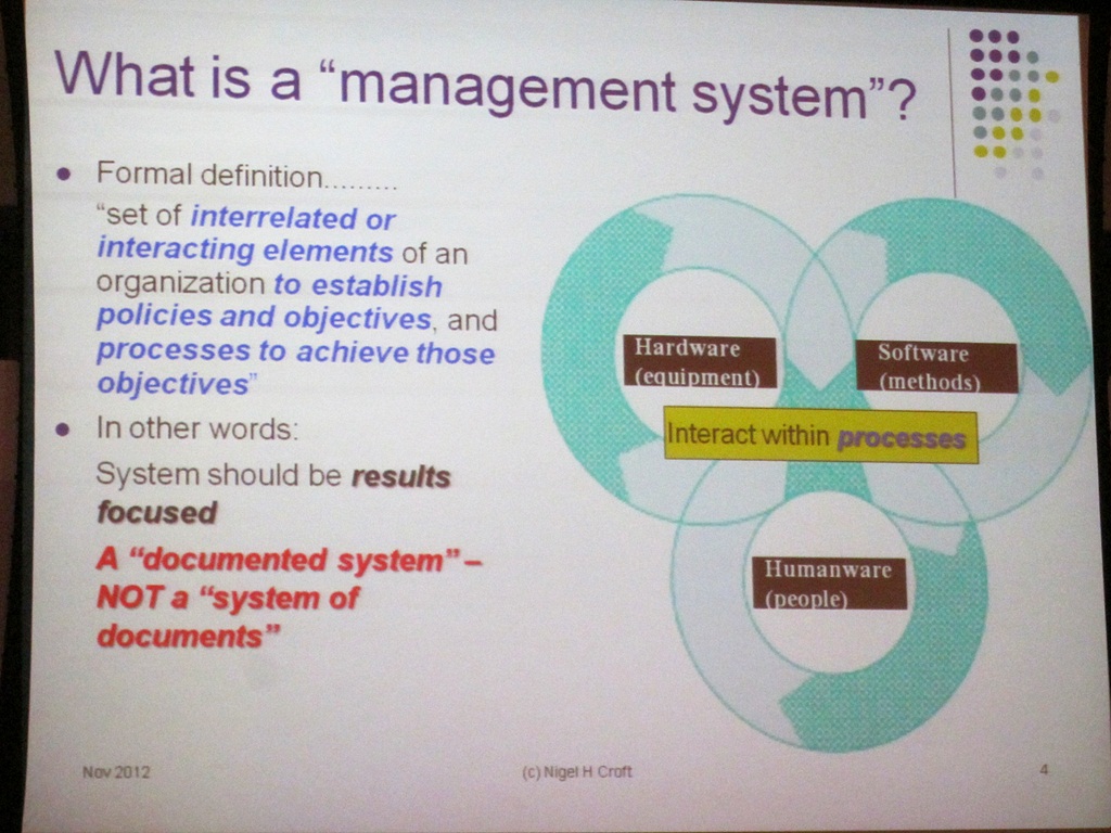 Quality Alchemist (品質煉金術師): HKQAA Symposium 2012 - Part 1