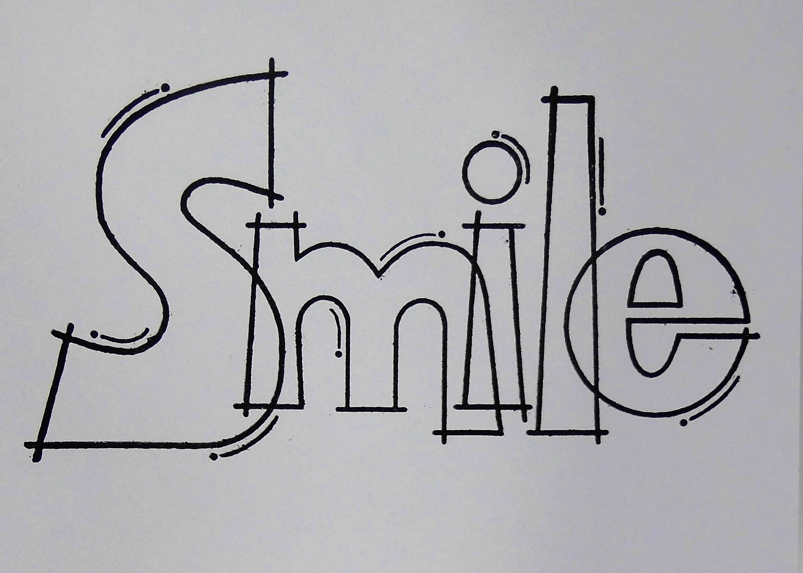 Sarah's Craft Shed: Zentangle Card: Smile!