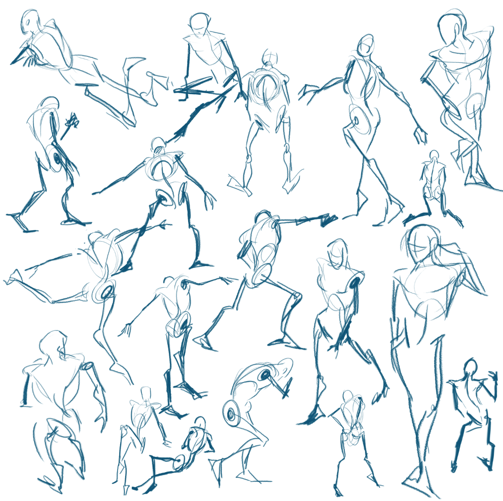 GONBESSA'S BLOG: 第4回 30 seconds drawing 『ルーミス大先生の棒人間描写で描いてみる』