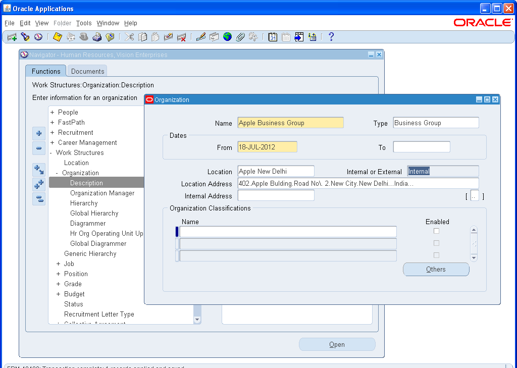 Oracle E-Business Suite R12 Financials: Defining Multi Organization