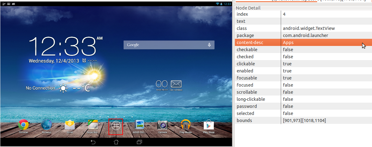 Automated functional and black-box UI testing tool for Android