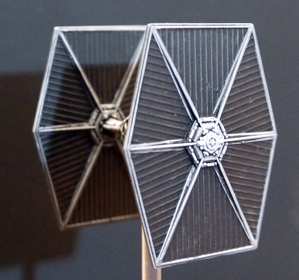 Rule 37: Blog hiatus over: X-Wing miniatures Tie Fighter repaint!