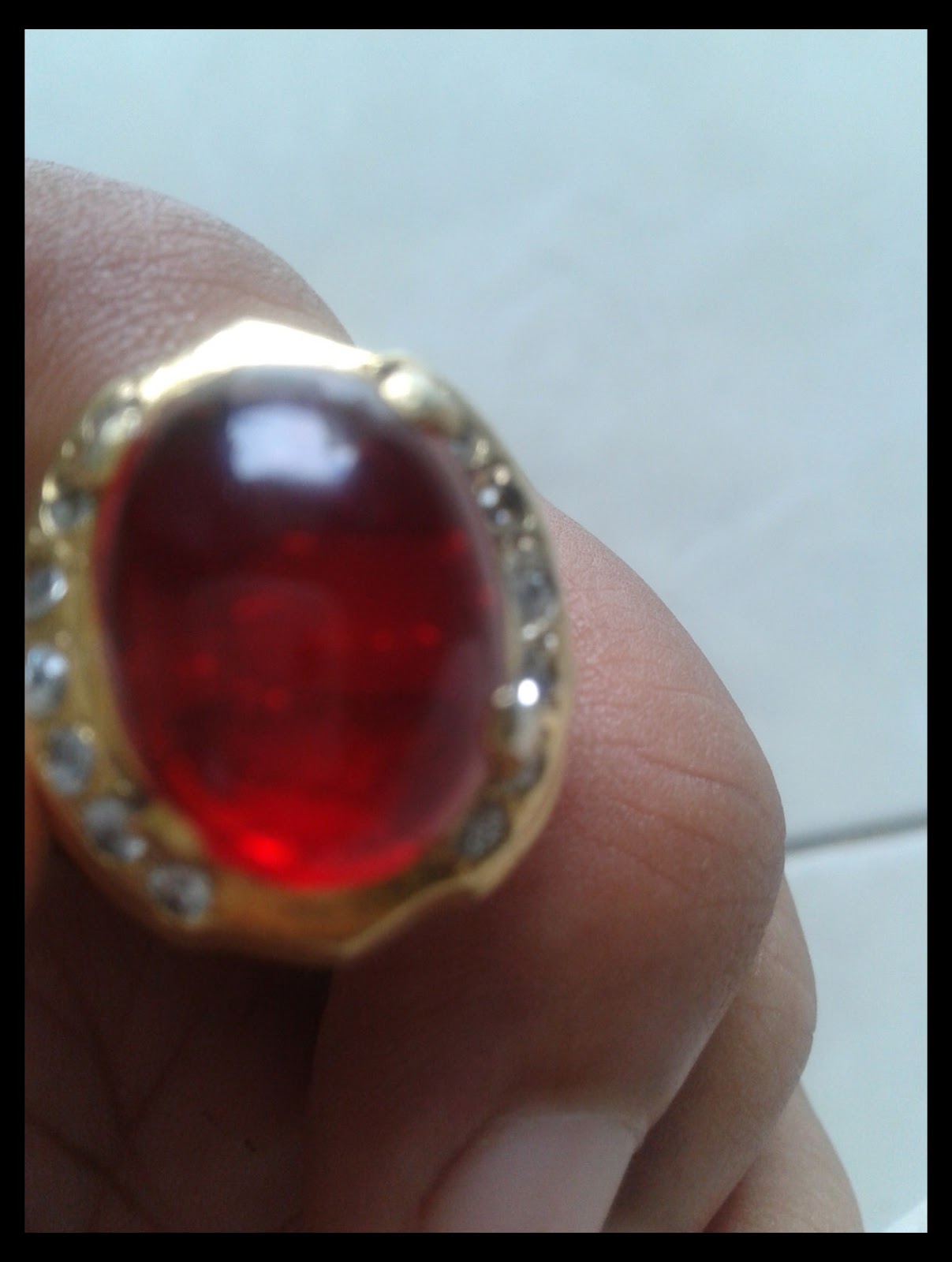 Jual Beli Batu Cincin Murah: Batu Merah Siam Kalimantan