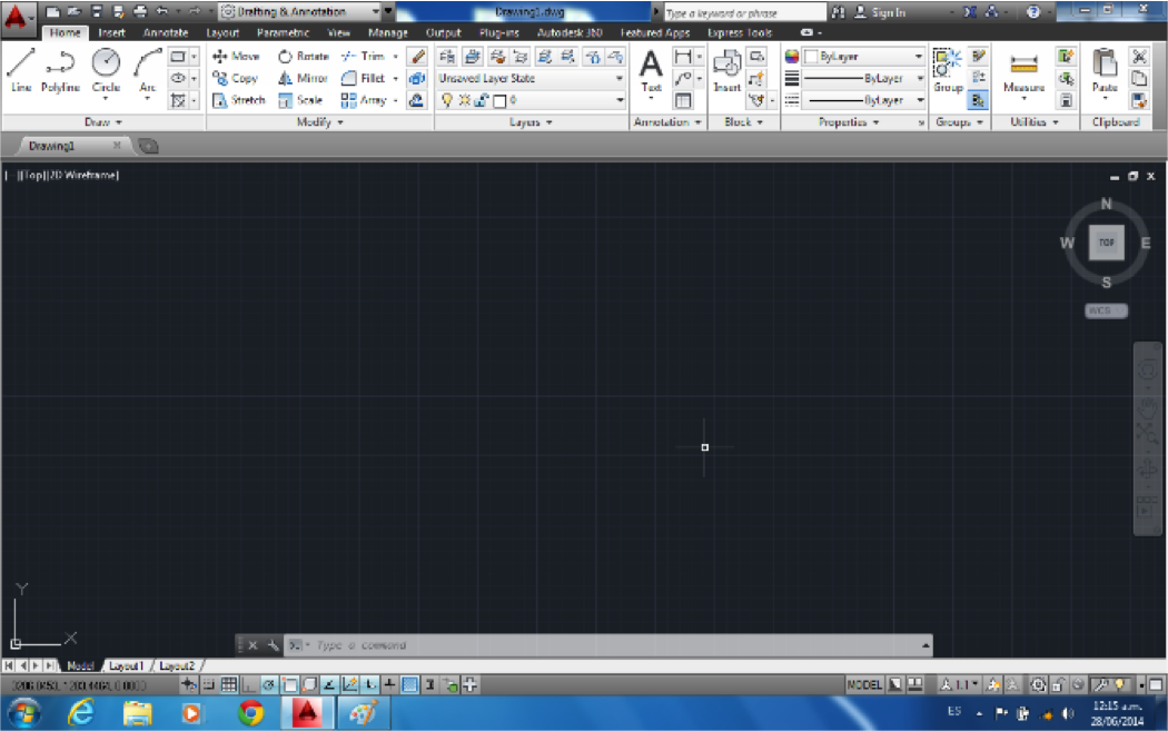 Dibujo Asistido por Computadora: Ambiente de AutoCAD 2014
