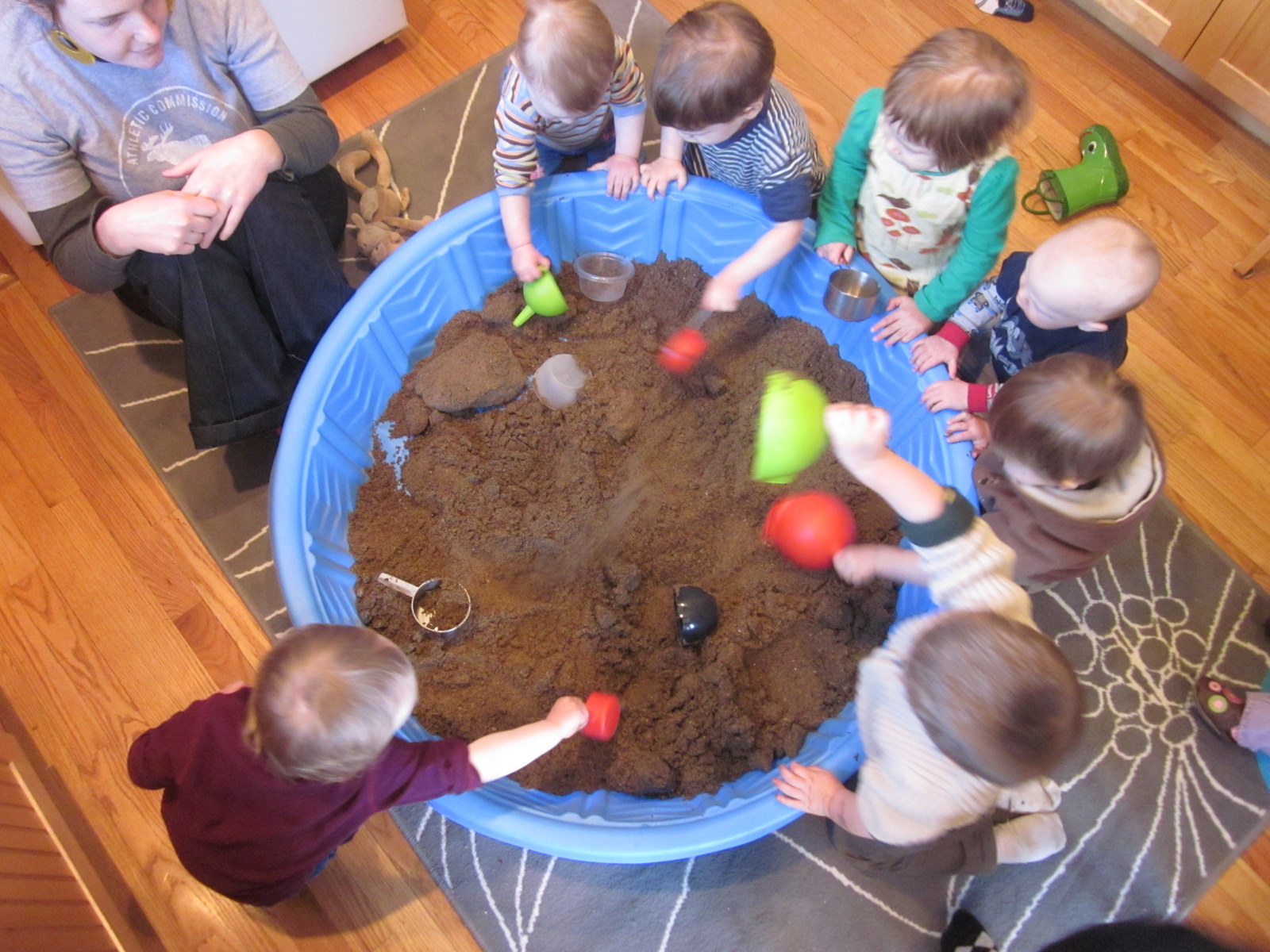Three Little Birds Community Childcare and Preschool: Indoor sand play.