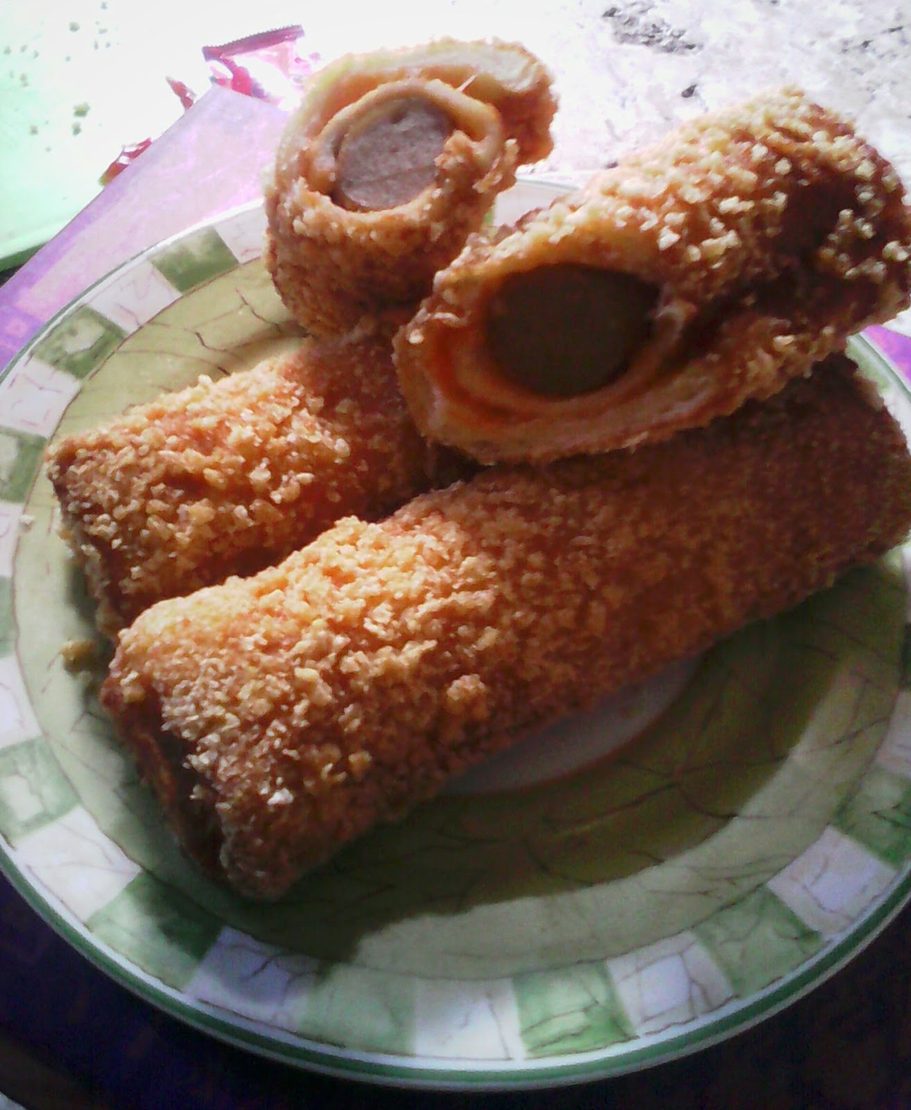 my simple kitchen: Sandwich Goreng Isi Sosis