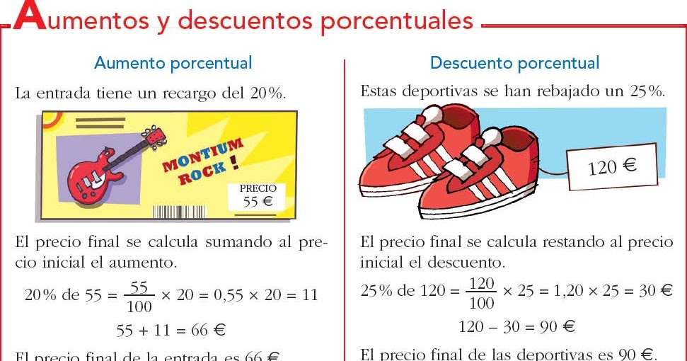 Crecemos y Aprendemos Juntos: Aumentos y descuentos