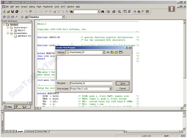 Hướng Dẫn Sử Dụng Keil C Lập Trình 8051