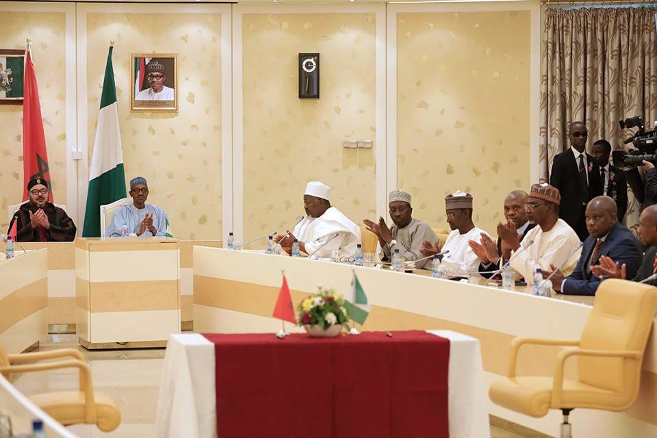 Photos: Pres Buhari and King of Morocco witness signing of Agreements ...