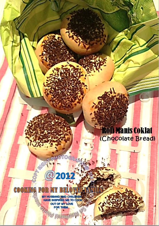 Widya Sri Rusdianti's Kitchen: ROTI MANIS COKLAT (CHOCOLATE BREAD)