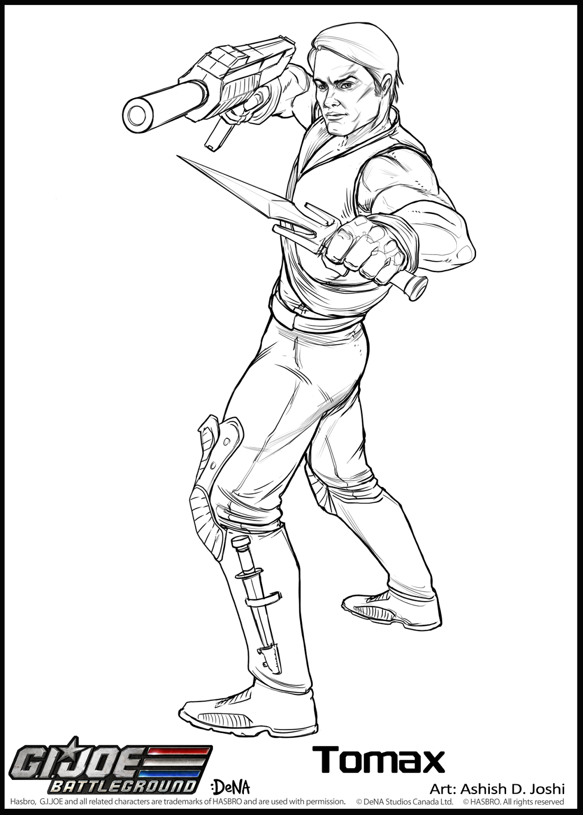 ATOMIC HERMIT: G.I.JOE Battleground line Art