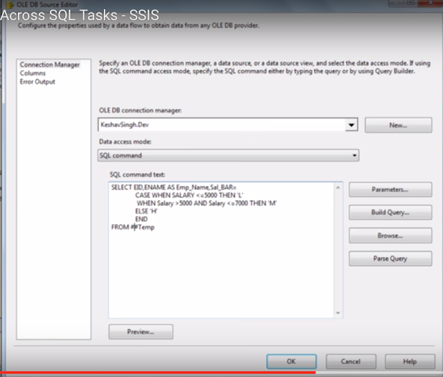 Exploring: SSIS - Using Temp Tables