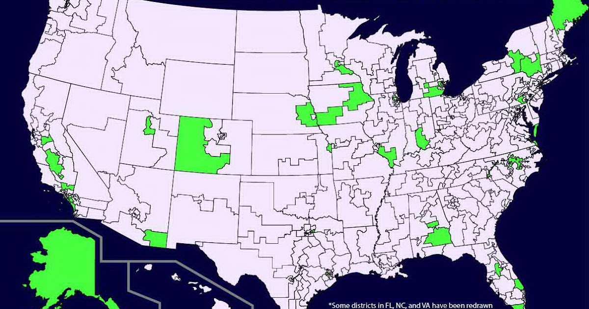 "Swing Districts" whose Representatives voted for the American Health ...