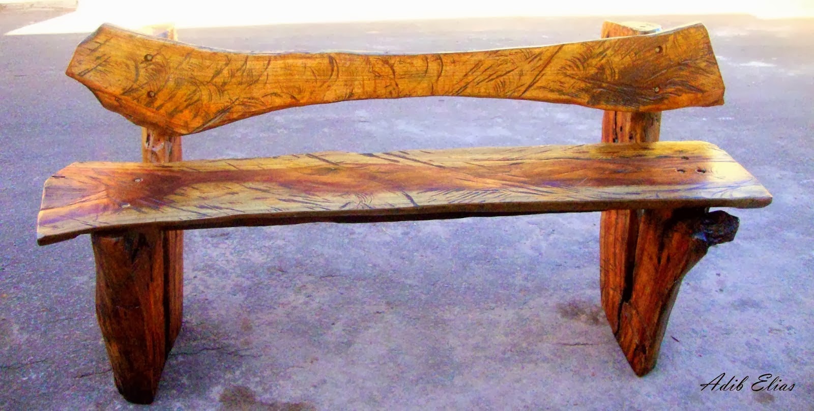 Troncos e raizes: Bancos rústicos Eco Design