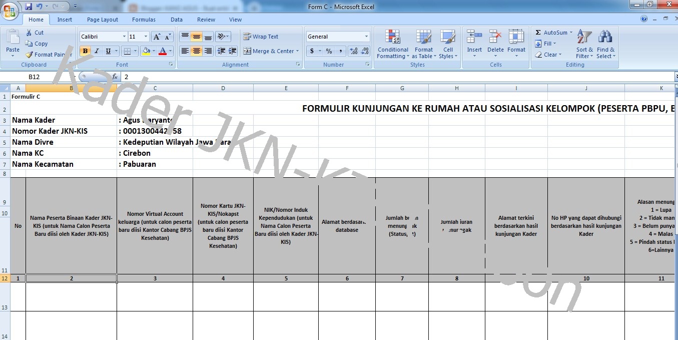 Tutorial Laporan Form C
