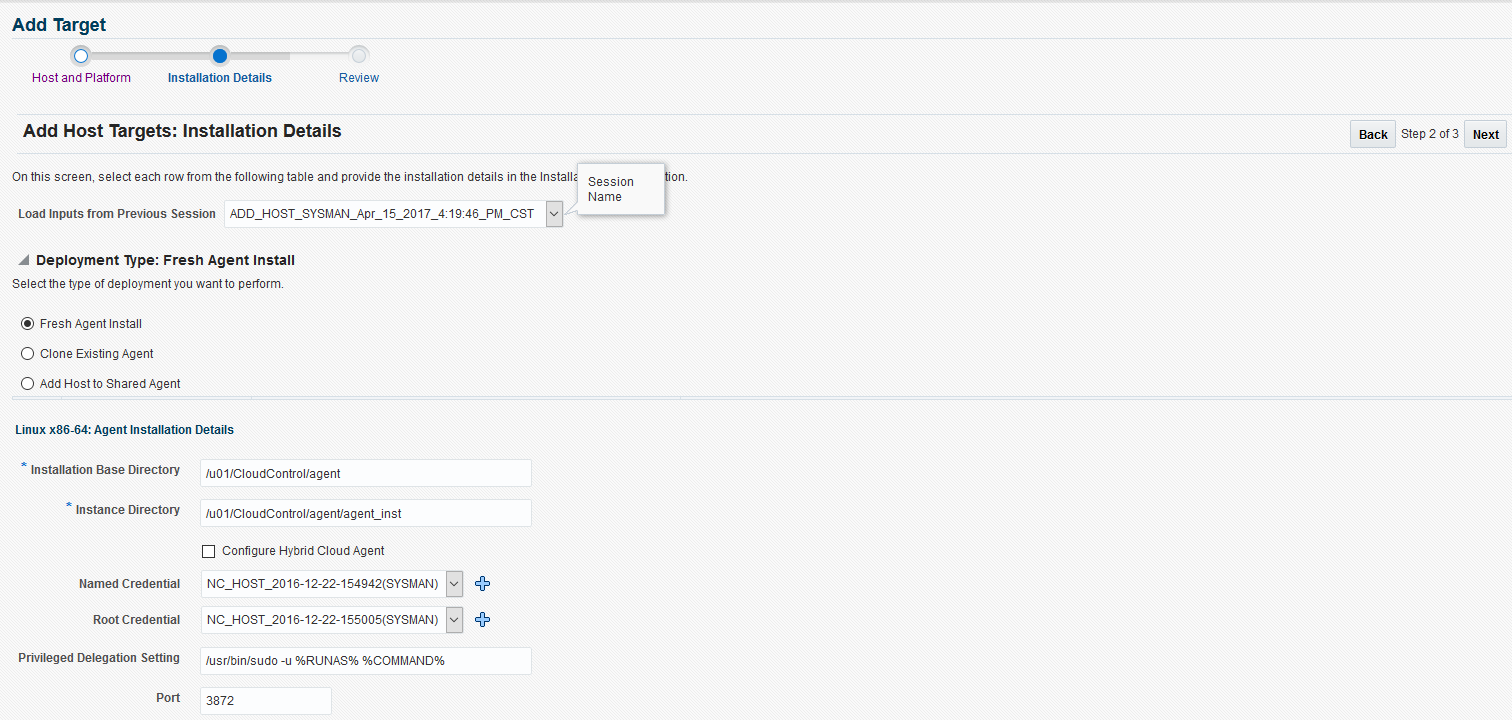 ElDiez: Add host Linux & database Target Cloud Control 13c