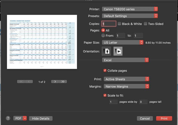 Cara Print Excel di OS Windows dan Mac - serbaCARA.com | Technology for ...