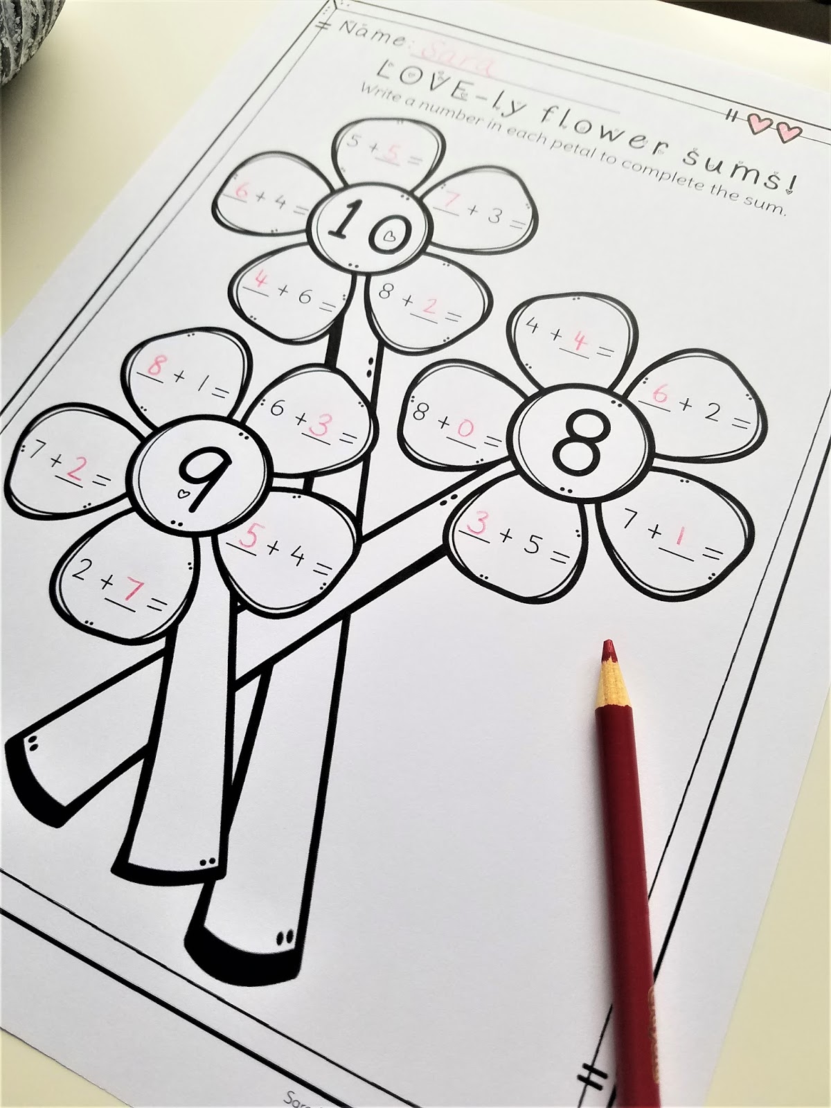 Happy Little Learners: Valentine's Day Literacy and Math Activity Pack