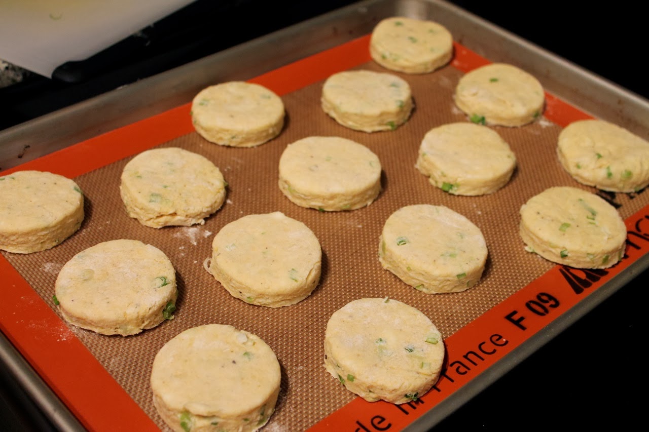 Cook In / Dine Out: Cheesy Scallion-Corn Biscuits