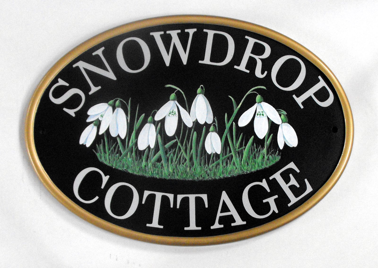 Pictorial House Signs from Yoursigns Ltd: Snowdrop Cottage House Plaque
