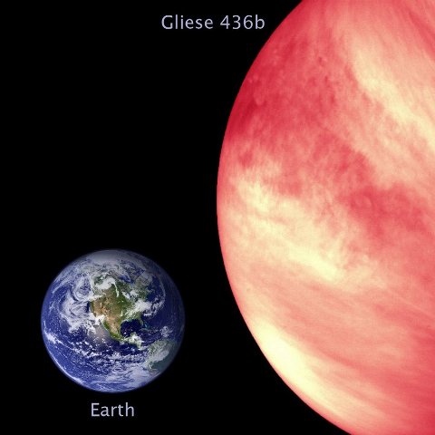 Unik nya planet Gliese 436 b,planet es yang terbakar dan berekor