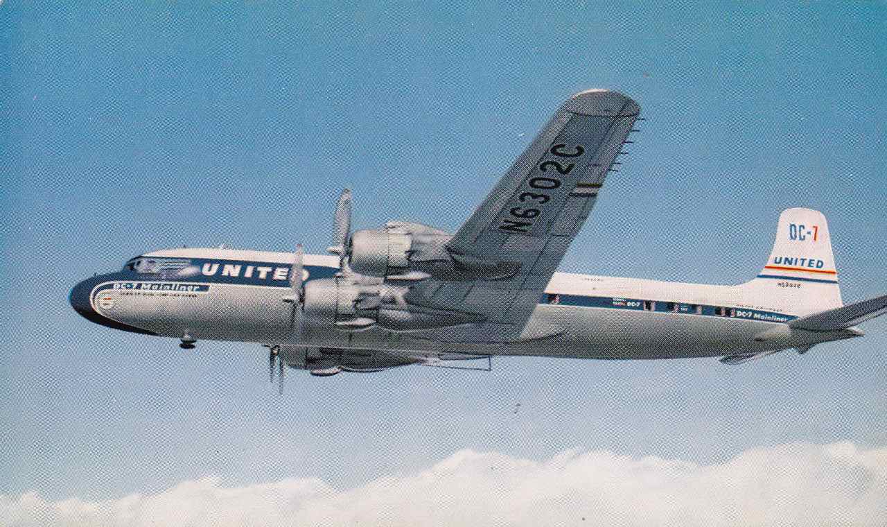 Sundry Collectibles: The Douglas DC-7 - First East-to-West Coast ...