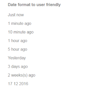 Make It Easy: How to show a date is today or yesterday or last week etc ...