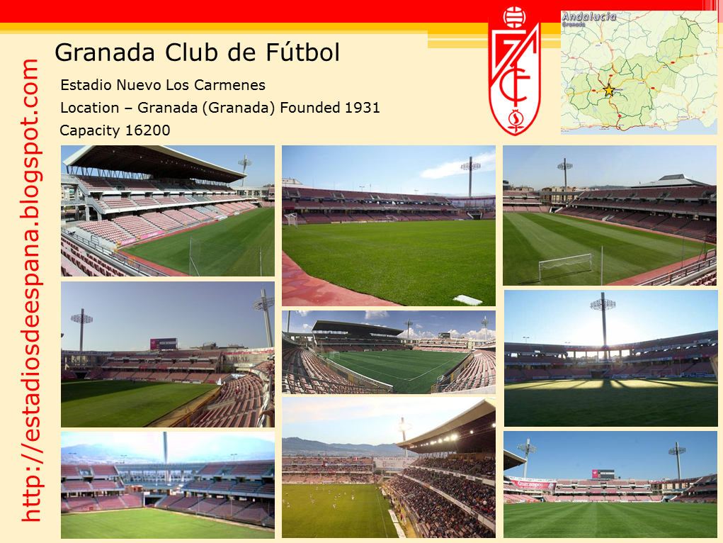 Estadios de Fútbol en España: Granada - Estadio Nuevo Los Cármenes
