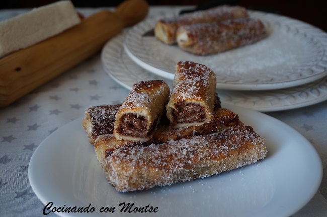 Rollitos rellenos de chocolate - Cocinando con Montse