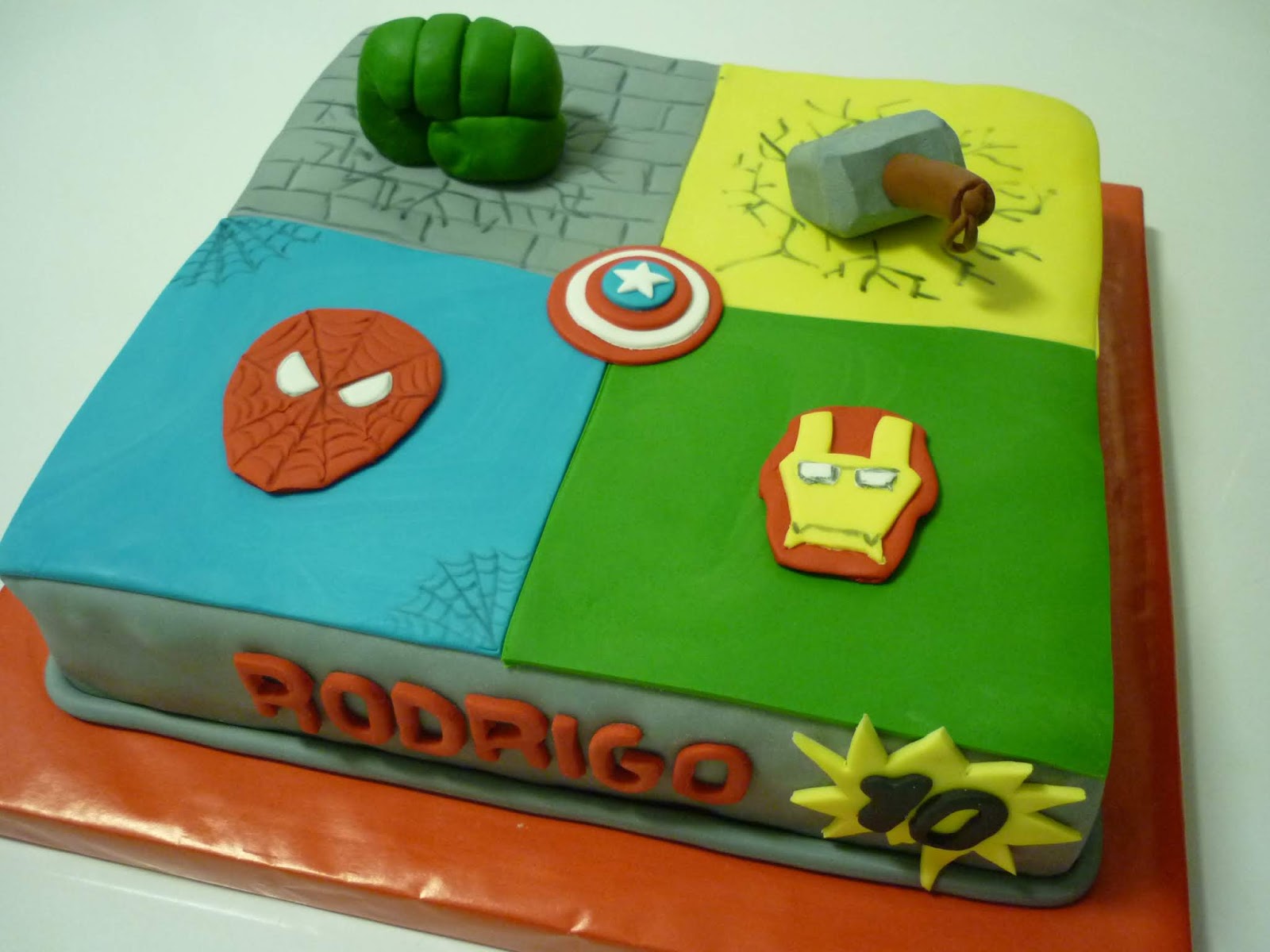 IdeiasDocinhas: Bolo Marvel do Rodrigo