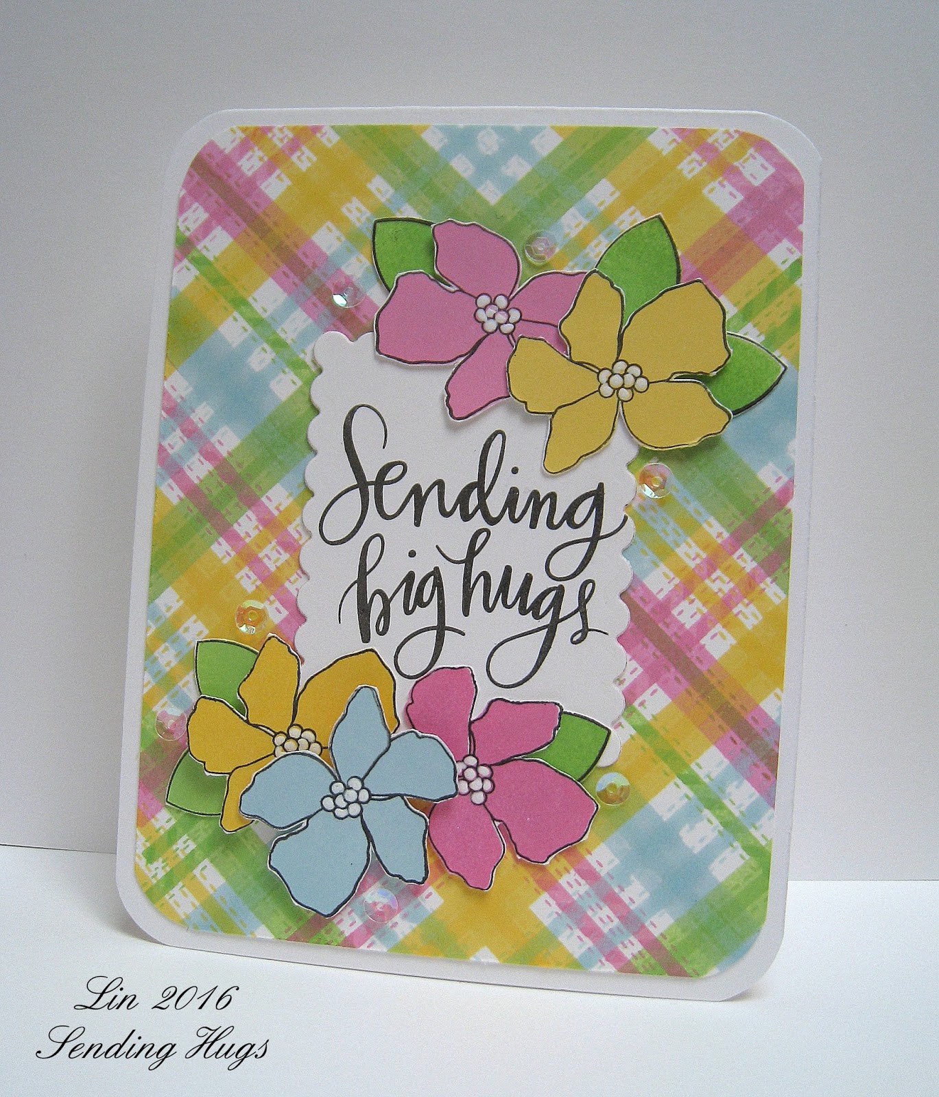 Sending Hugs: Spring Plaid