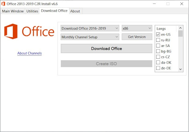 Free downloads Office 2013-2024 C2R Install v7.7.7.3 - launchupoi