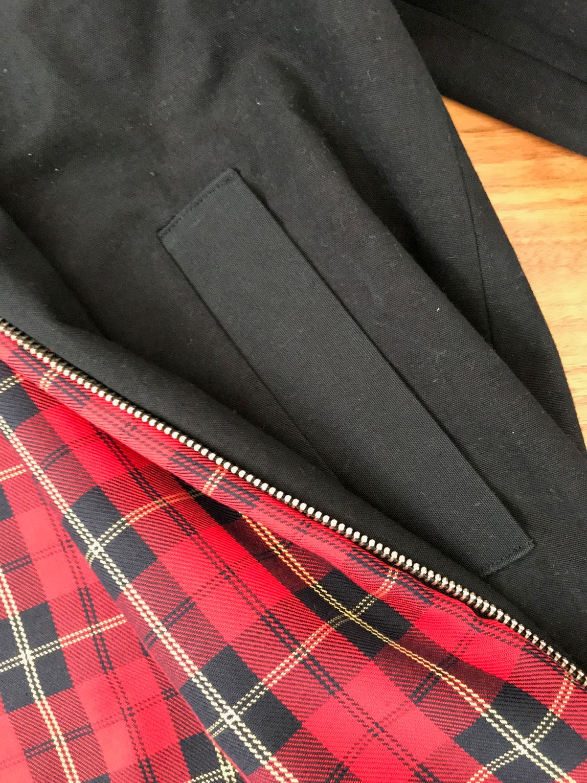 Diary of a Chain Stitcher : A Tartan Lined Harrington Jacket for my Dad