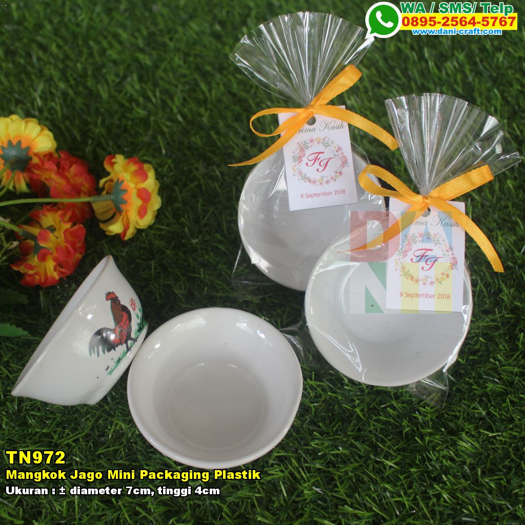 Mangkok Jago Mini Packaging Plastik | Souvenir Pernikahan